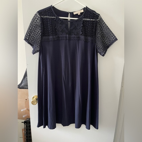 LOFT | Dresses | Navy Blue Large Shift Dress From Loft | Poshmark